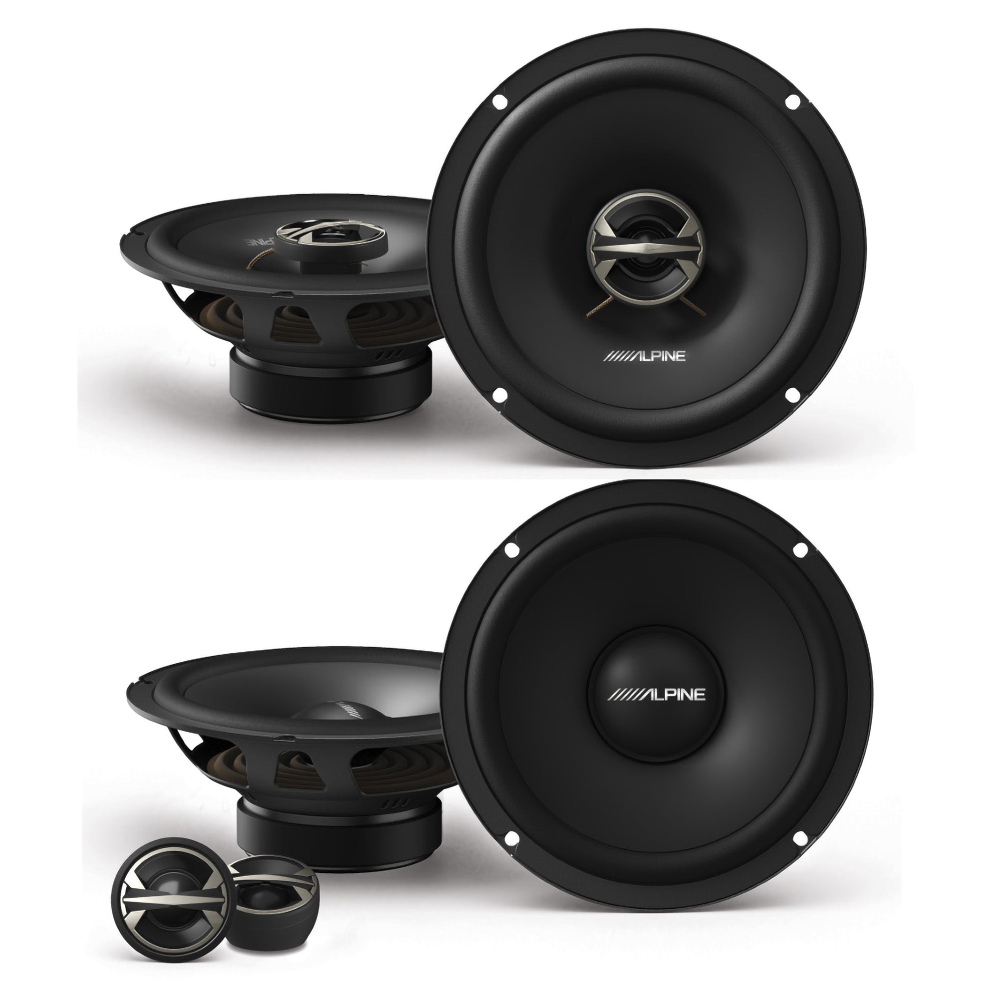 Alpine EL-E65-G Coaxial and EL-E65C-G Component 6.5-Inch Speakers with – AVLeaderz